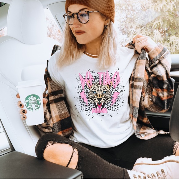 Tops | Def Tired Mama Graphic Tee White | Poshmark
